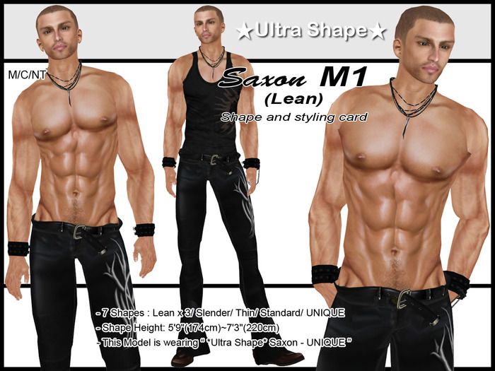 Second Life Marketplace - *Ultra Shape* Saxon - M1 Lean